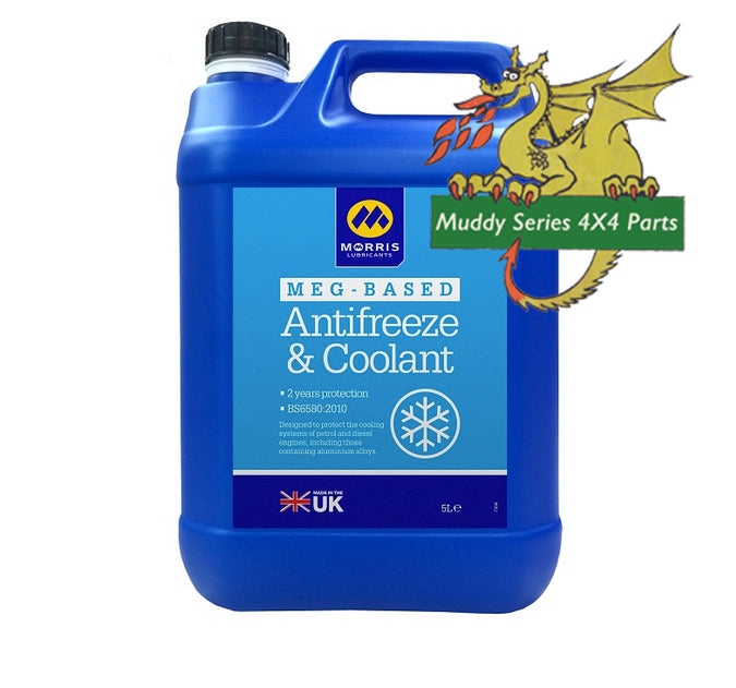 Morris Oil Antifreeze & Coolant Meg Based ANT005 5 Litre – Muddy Series ...